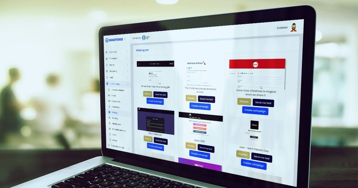 Phishing Attacks Simulations with QR code - SMARTFENSE Awareness