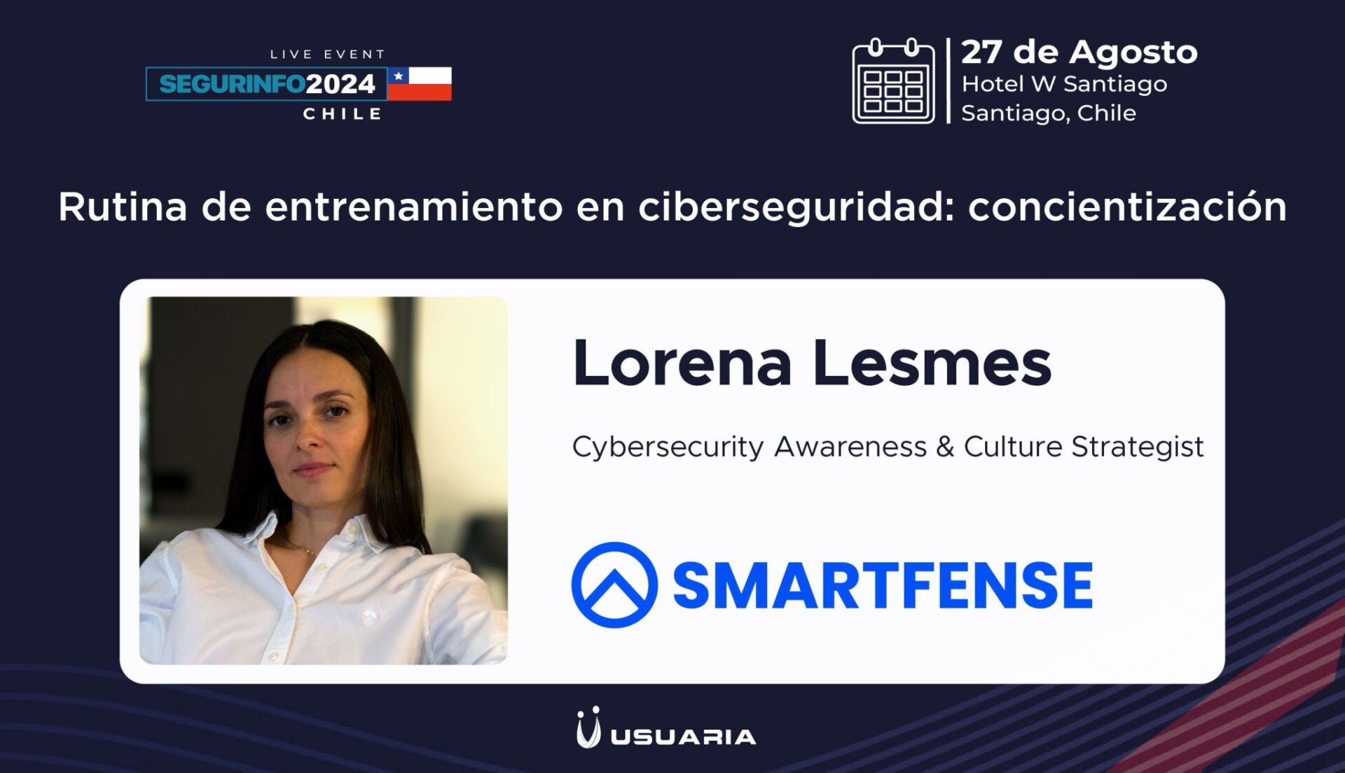 Segurinfo Chile 2024 - SMARTFENSE - Concientización en ciberseguridad